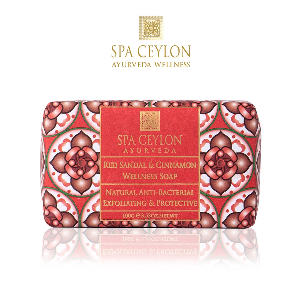 Spa Ceylon Ayurveda Red Sandal and Cinnamon wellness Soap (100g ...