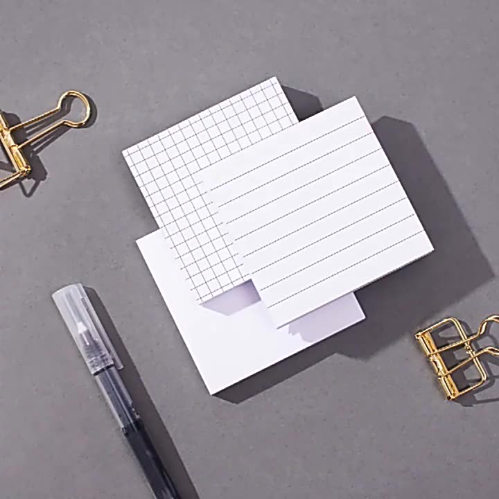 🇲🇾 Ready Stock Kraft / White Sticky Note Memo Minimalist Craft Stick On ...