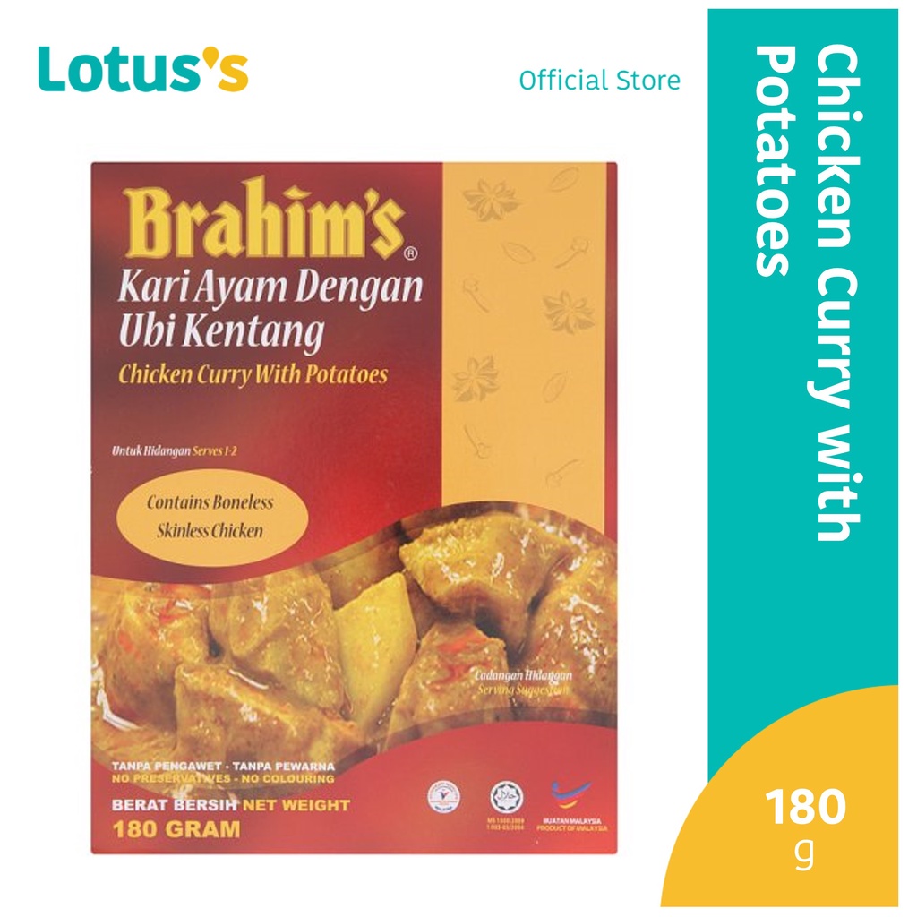 Brahim's Chicken Curry with Potatoes 180g | Shopee Malaysia
