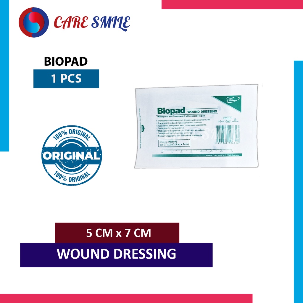 Biopad Waterproof WOUND DRESSING Unigloves Sterile Film Wound Dressing ...
