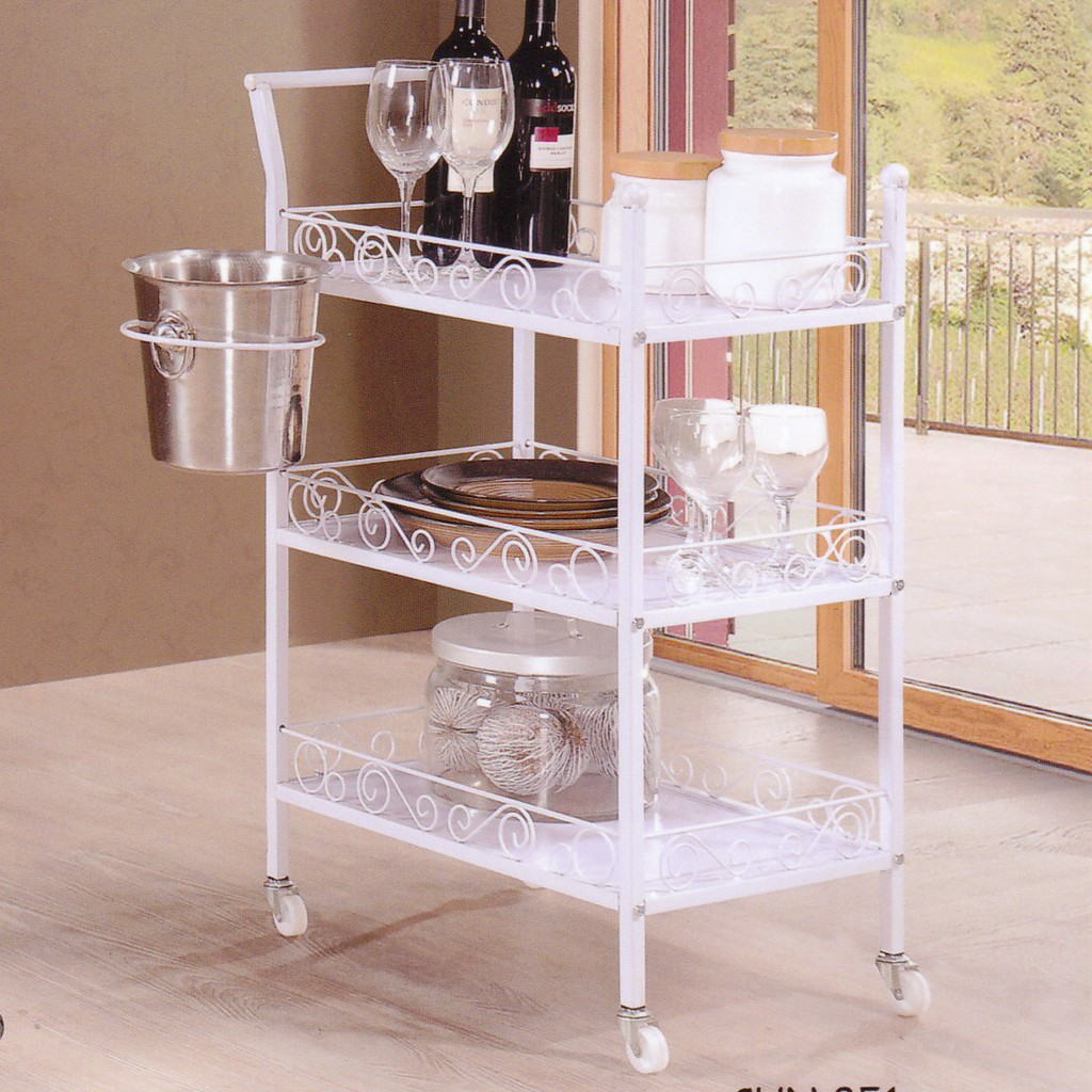 3 Tier Trolley Kitchen Rack Home Kitchen Rack Multifunction Storage ...