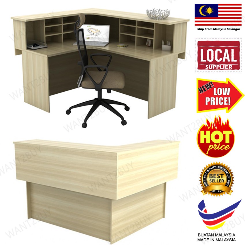 🇲🇾 🔥Local Supplier🔥 Ex Series Reception Cashier Counter Office L Shape ...