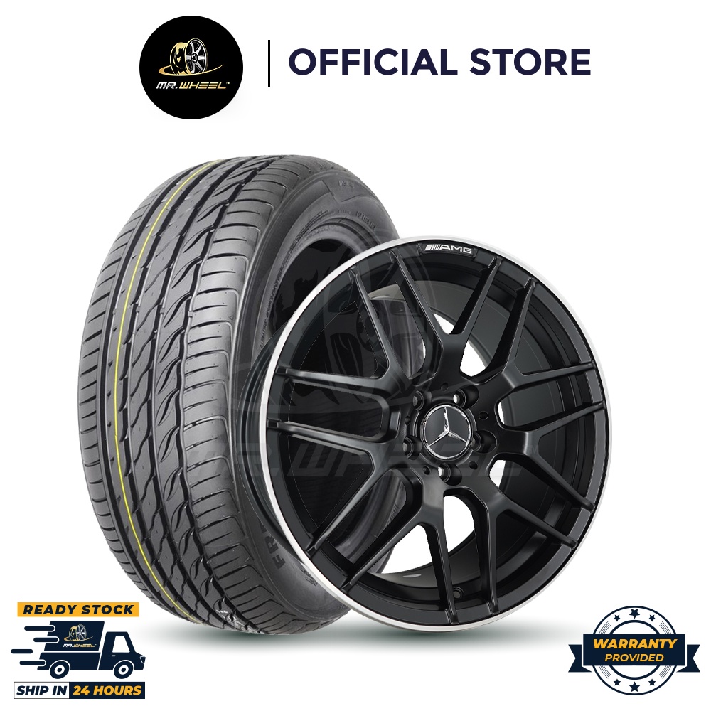 [Package Set] New Sport Rim MERCEDES AMG 18x8/9 5x112 with New Tyre 18 ...