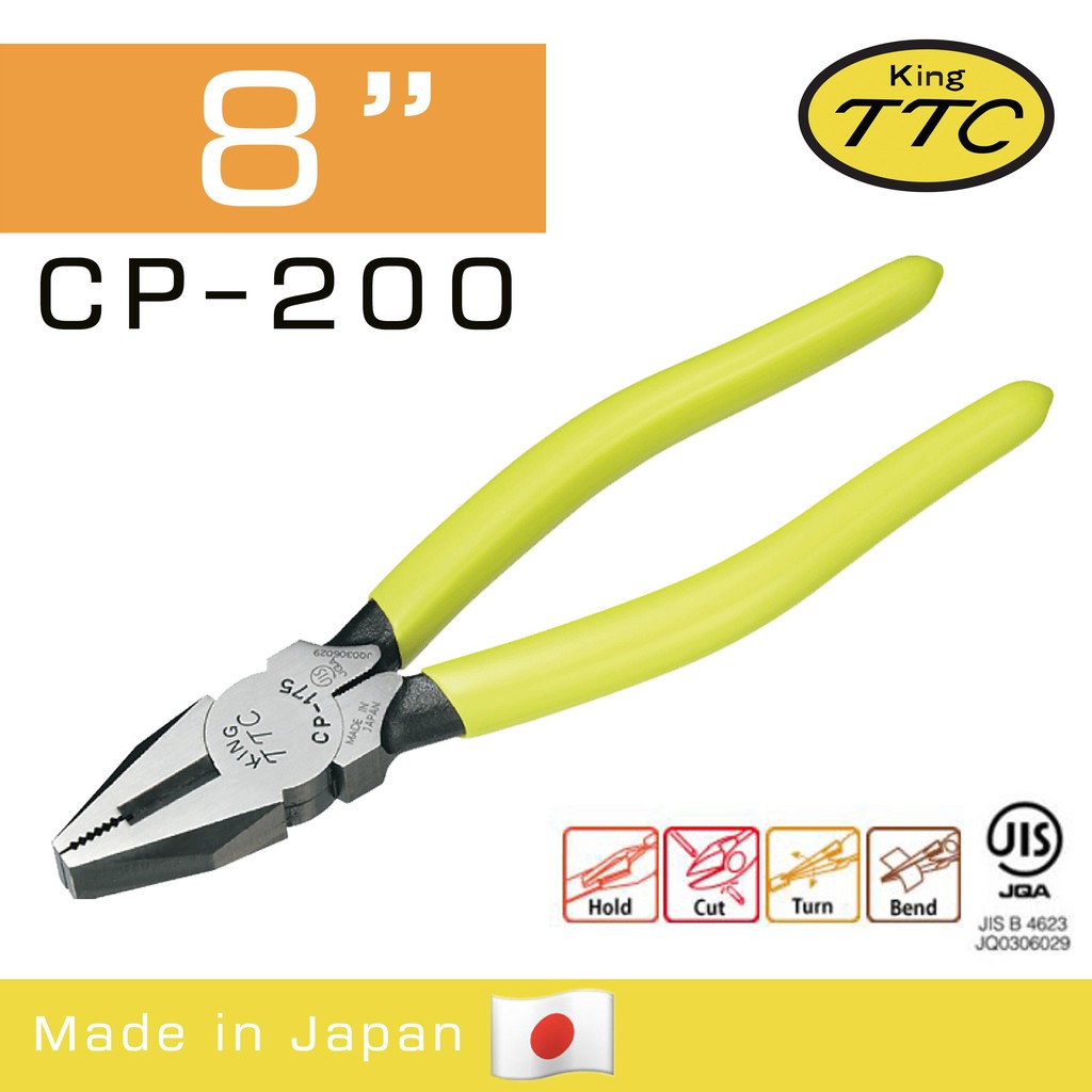 King TTC Combination Pliers CP (3 Sizes: Can Be Selected When Ordering) | Shopee Malaysia