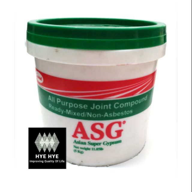 ASG PLASTER JOINT COMPOUND -5 KGS | Shopee Malaysia