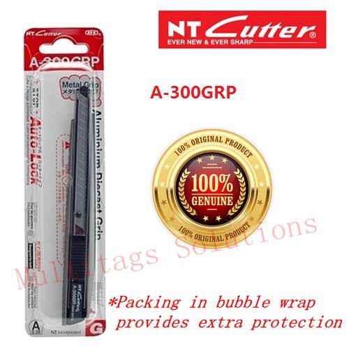 NT Cutter Knife A-300GRP Metal Grip Cutter (Ready Stock) Import from ...