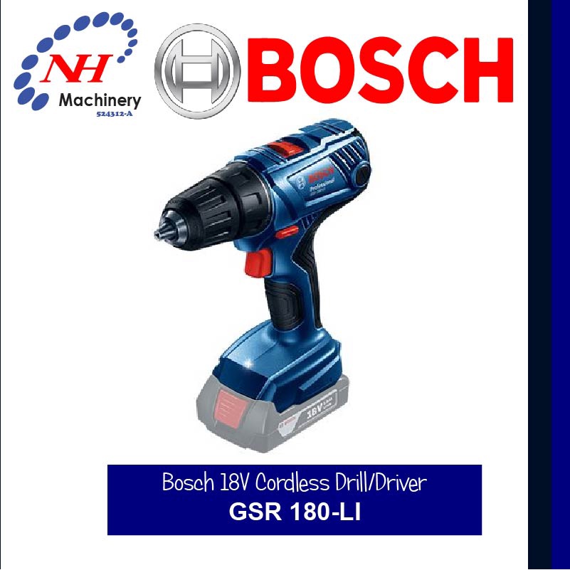 Bosch GSR 180-LI - 18V Cordless Drill/Driver | Shopee Malaysia