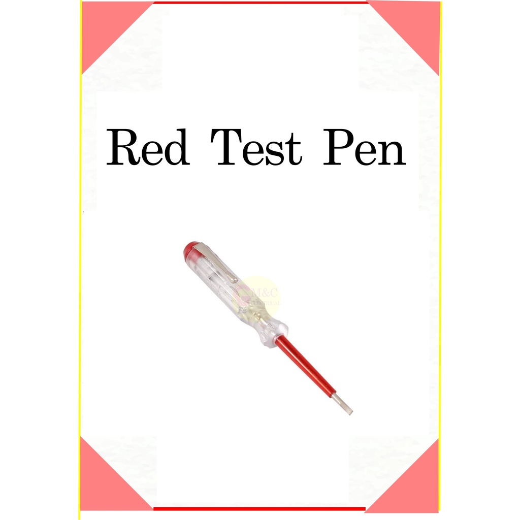 Electrical Flathead Test Pen (Red) | Shopee Malaysia