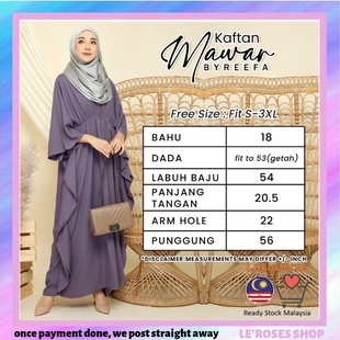 💥HOT DEAL💥KAFTAN MAWAR BY REEFA MATERIAL LEMBUT DAN SELESA | Shopee ...