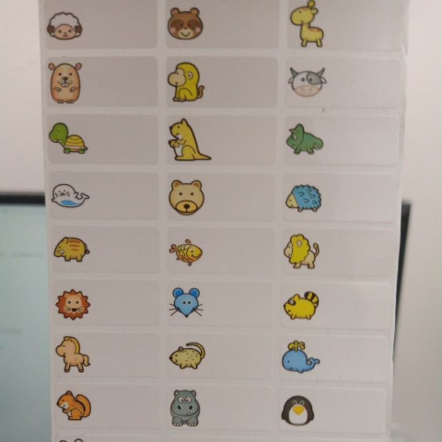 Animals Name Sticker (waterproof)(Ready Stock) | Shopee Malaysia