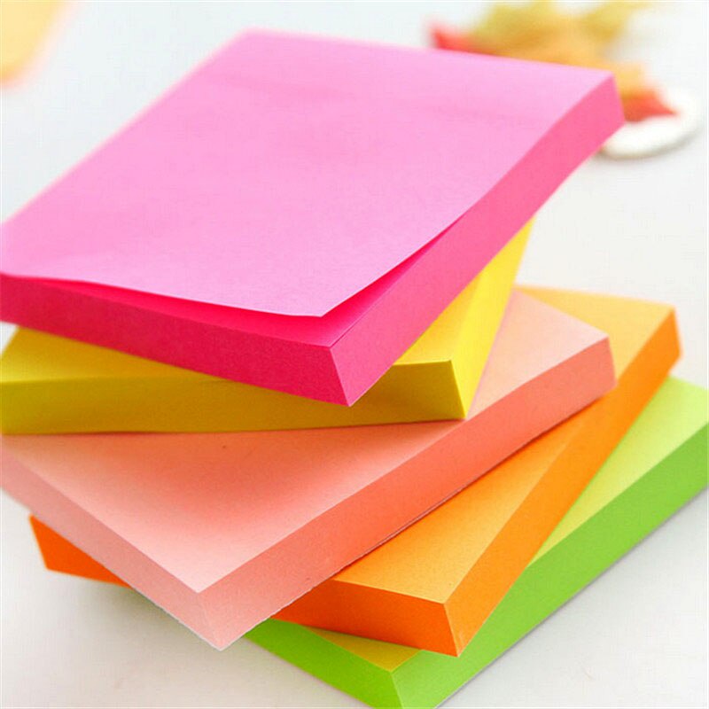100 sheets of colored paper notepad notes bookmarks note stickers ...