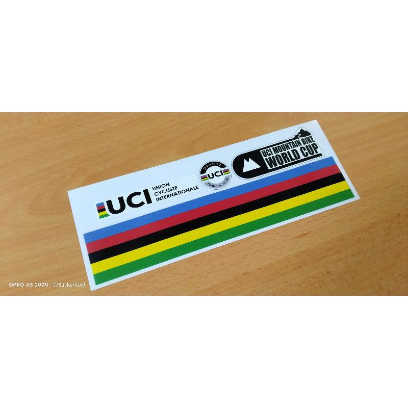 UCI stripe set frame label sticker | Shopee Malaysia