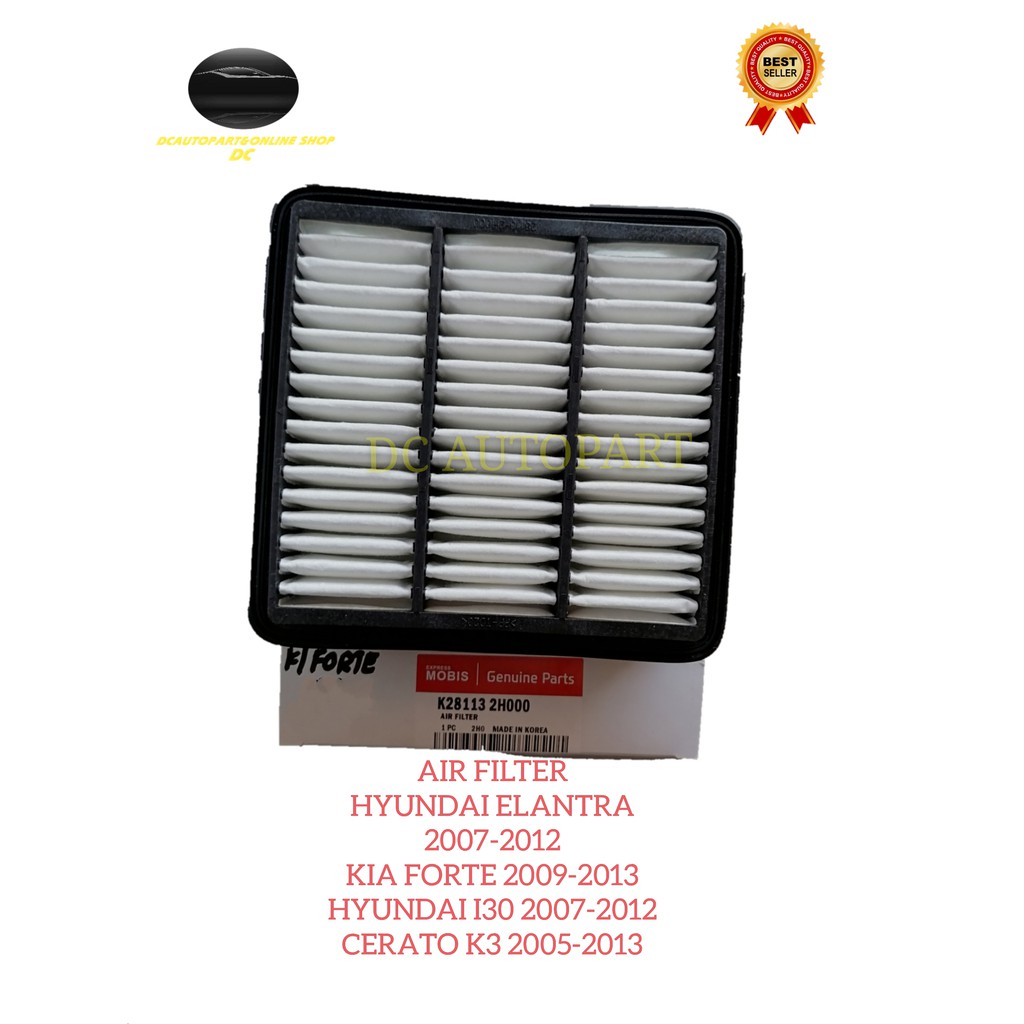 AIR FILTER HYUNDA ELANTRA KIA FORTE HYUNDAI I30 CERATO K3 (28113-2H000 ...