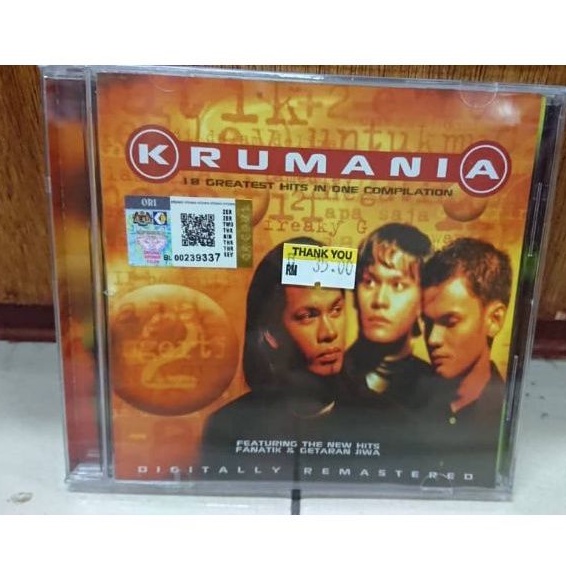 (CD) KRUMANIA- 18 GREATEST HITS IN ONE COMPILATION. | Shopee Malaysia