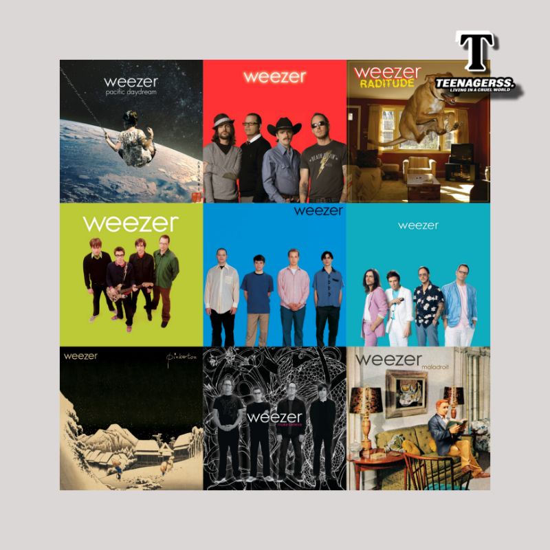 9 PCS Square Poster Weezer Album Aesthetic Wall Decor | Shopee Malaysia