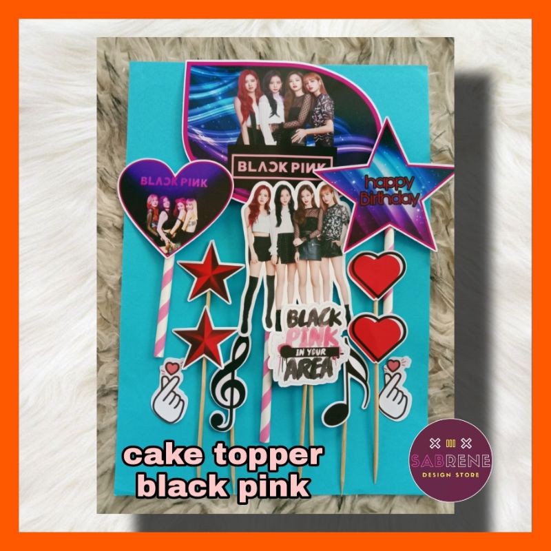 BLACK PINK CAKE TOPPER READY STOCK | Shopee Malaysia