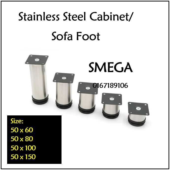 SMEGA Cabinet Sofa Support Stand Heavy Duty Stainless Steel Cabinet ...