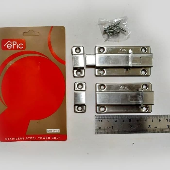 Planet88 - Epic Tower Bolt 4 inch Stainless Latch / Slot / Door Lock ...