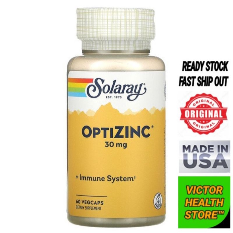 Optizinc, 30 mg, 60 VegCaps | Zinc | Shopee Malaysia