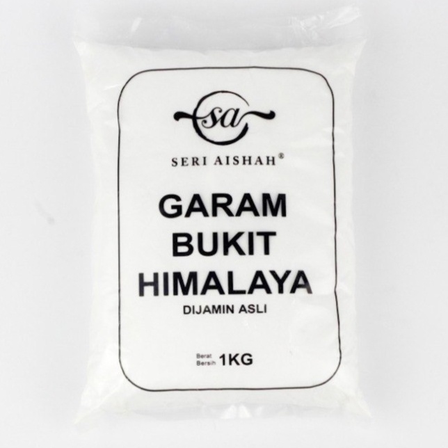 SERI AISHAH Garam Bukit Himalaya Putih Serbuk Powder 1KG White ...