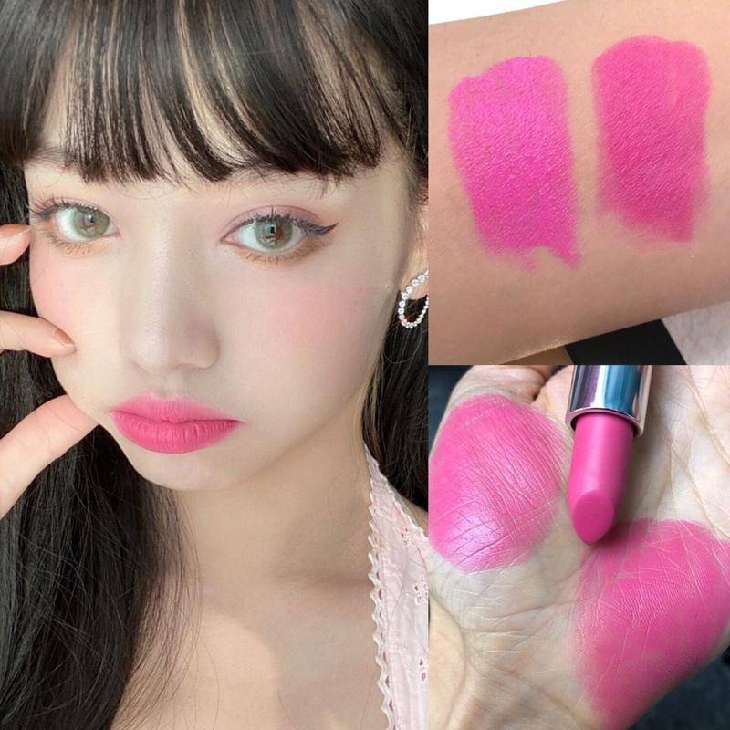 Hot Sale Lipstick Barbie Pink Lipstick Matte Moisturizing makeup ...