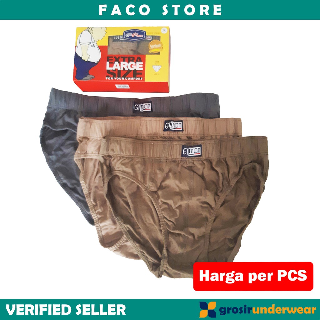 F01 - Men's Underpants Sempak Jumbo GT MAN Extra Large [1 PCS / BOX ...