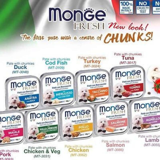 MONGE Fresh Wet Food For Dog - 100g | Shopee Malaysia
