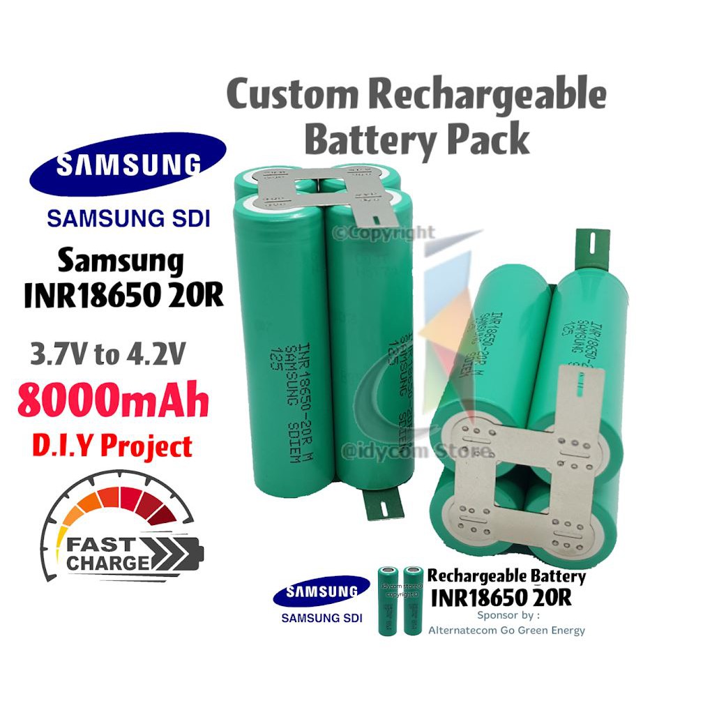 Custom Rechargeable Battery Pack Cuboid 8000mAh 88 Amp 8.0Ah Lithium ...