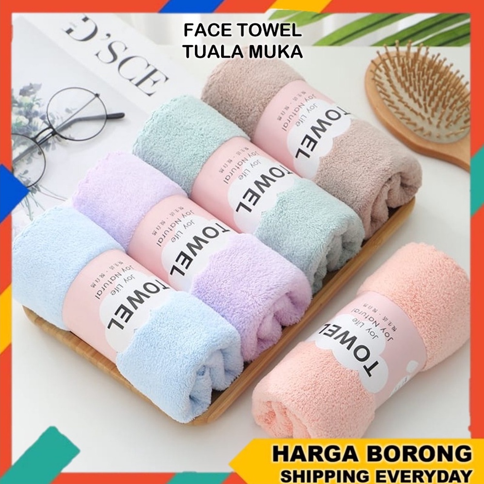Face Towel Tuala Muka Door Gift Absorbent Soft Towel Material ...