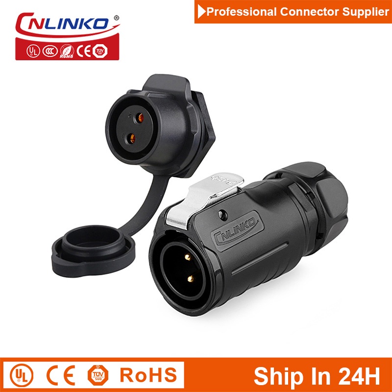 Cnlinko LP20 M20 Power Waterproof Cable Connector 2 3 4 5 7 9 12 Pin ...