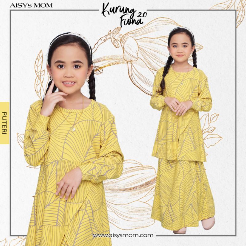 🔥🌹KURUNG FIONA ANAK SAIZ 1-12 TAHUN🌹🔥 | Shopee Malaysia