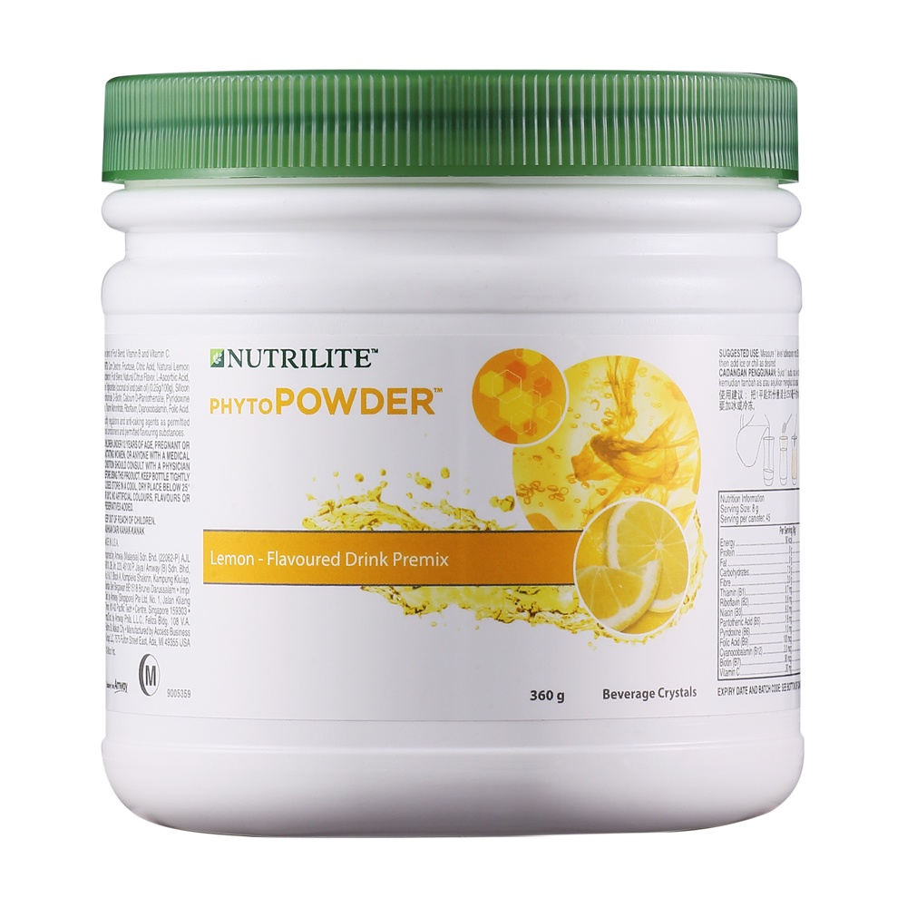 Nutrilite PhytoPOWDER Lemon- Flavoured Drink Premix Kanister 360g ...