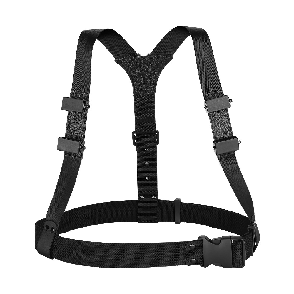 BOBLOV Adjustable Body Camera Double shoulder strap, Chest Black Chest ...