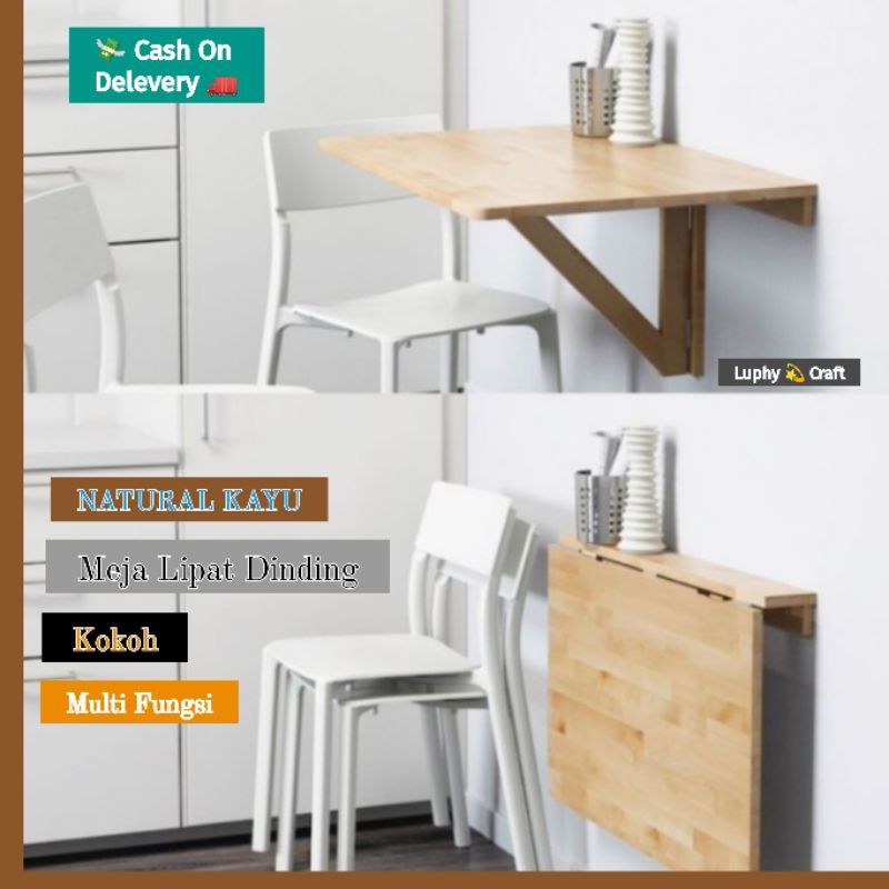 Multipurpose wall mounted folding table (5030) | Shopee Malaysia