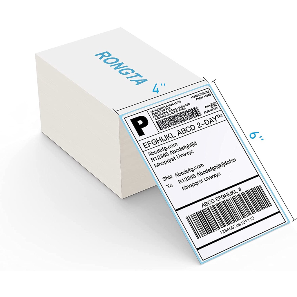 A6 Water Oil Proof Strong Sticker Thermal Barcode Sticker Air Waybill ...