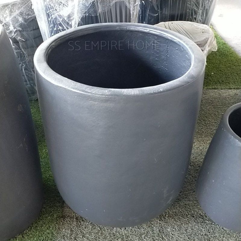 REX FP08 All Matte Circular Fiberglass Flower Pot Pasu Bunga Garden ...