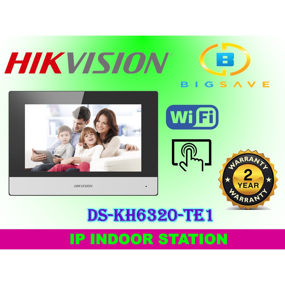 HIKVISION DS-KH6320-WTE1 KH6 SERIES IP VIDEO INTERCOM INDOOR STATION | Shopee Malaysia