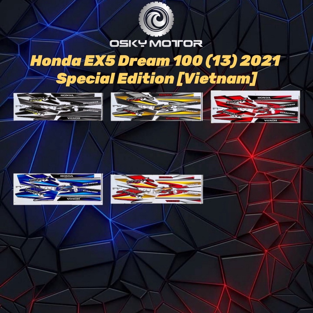 Honda EX5 Dream 100 (13) 2021 Special Edition [Vietnam] Body Sticker ...