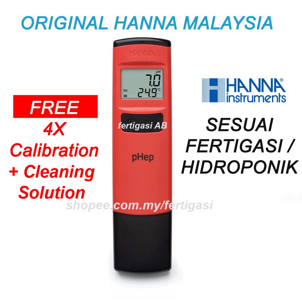 Hanna pH meter tester HI98107 Hanna Instruments Waterproof Pocket pH ...