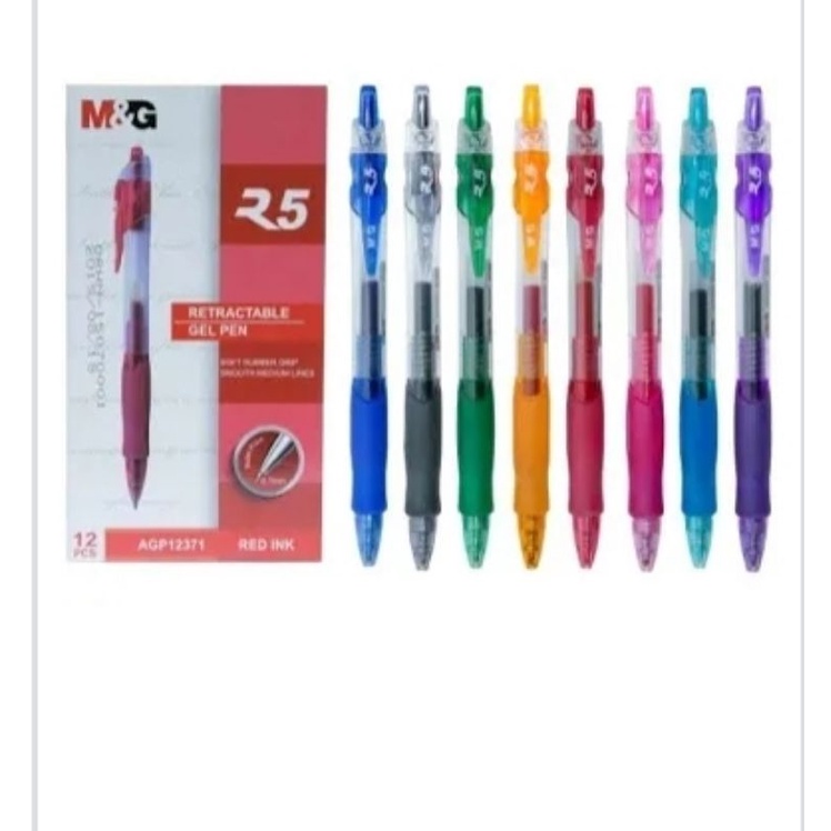 M & G R5 Color Gel Pen (5's) | Shopee Malaysia