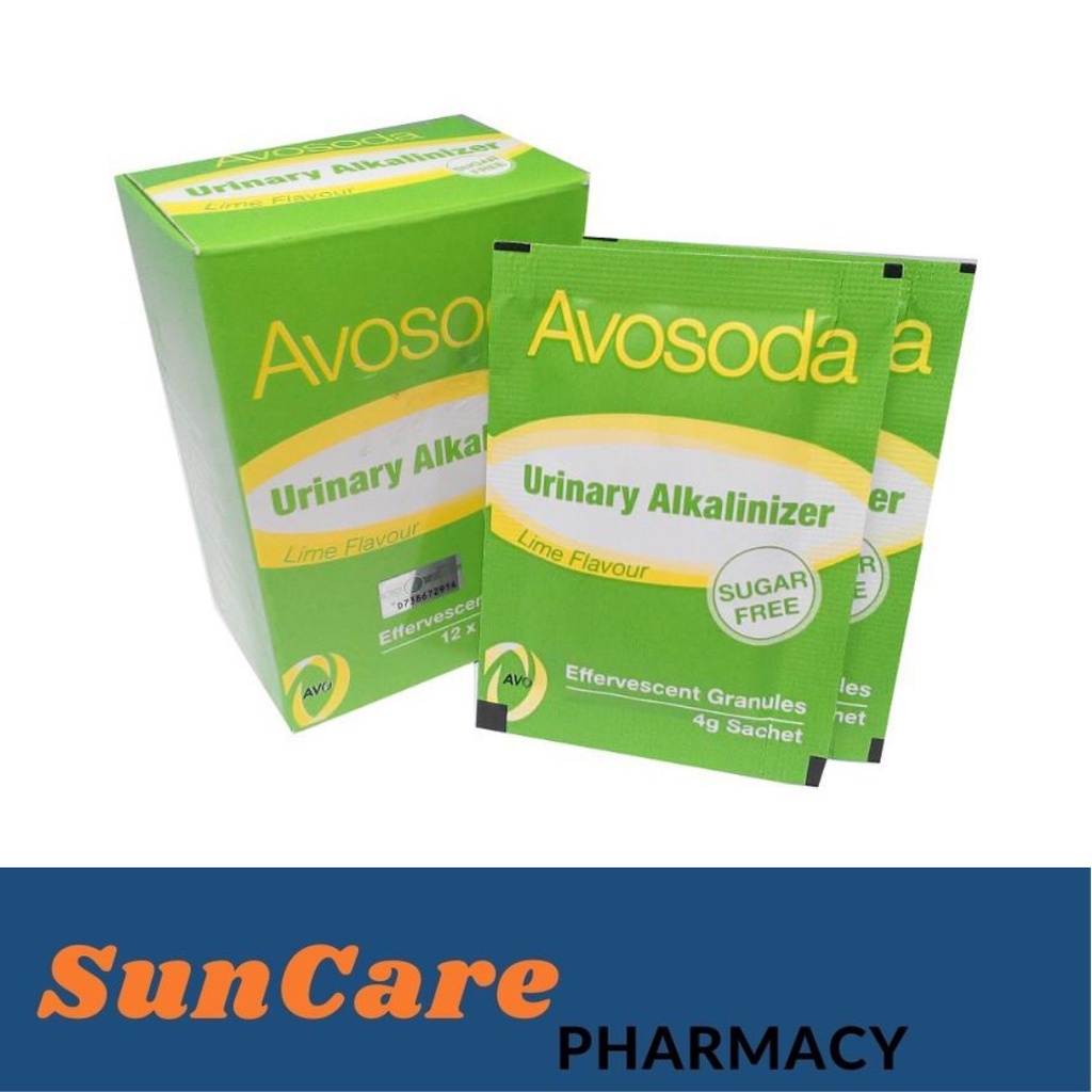 Avosoda Urinary Alkalinizer Effervescent Granules Lime Flavour SUGAR ...