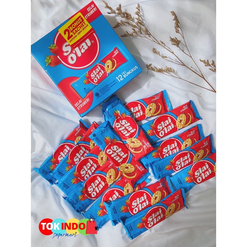 Slai Olai Strawberry - 1 box (12packs x 24gr) | Shopee Malaysia