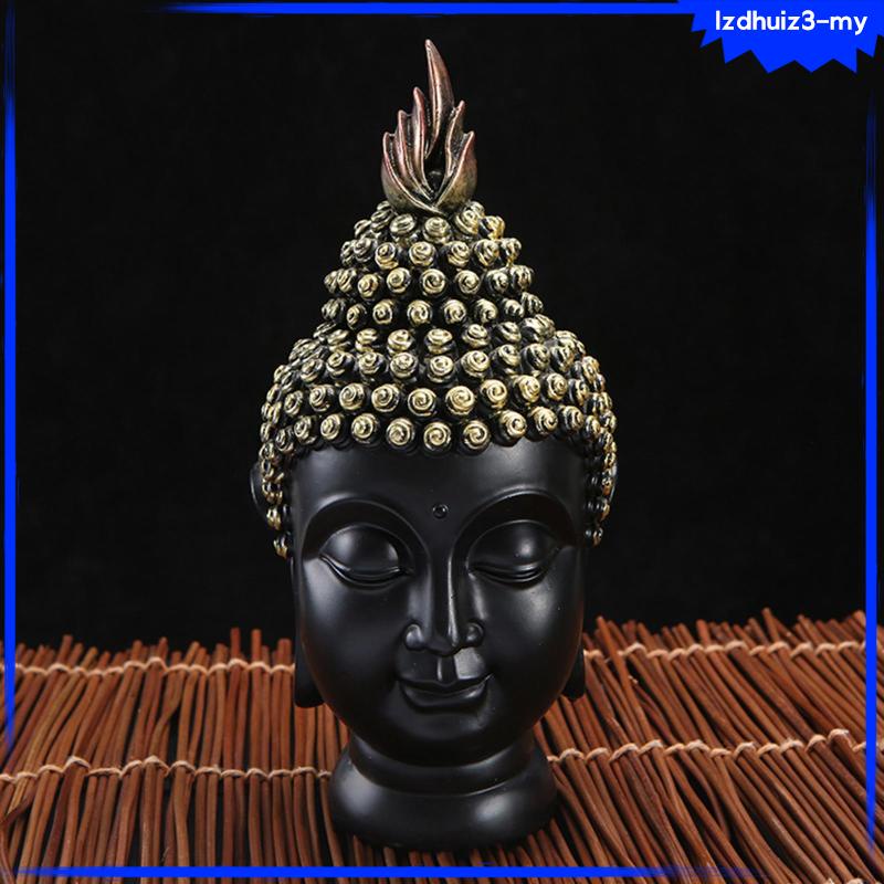 Resin Buddha Head Statue for Desktop Study Ornament | Shopee Malaysia