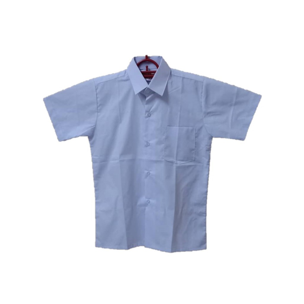 School Uniform Primary & Secondary Boy Short Sleeve White Shirt / Baju ...