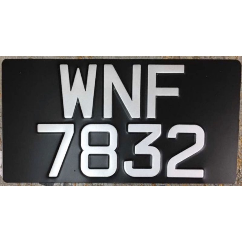 PLATE KETUK KERETA WARNA ALUMINUM Plate Ketuk Plate Ketuk Kereta Plate ...