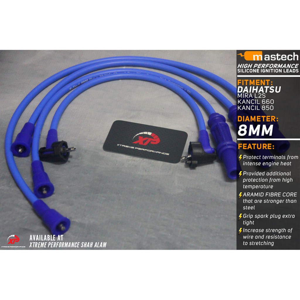 Mastech 8MM Performance Plug Cable For Daihatsu Mira L2S | Shopee Malaysia