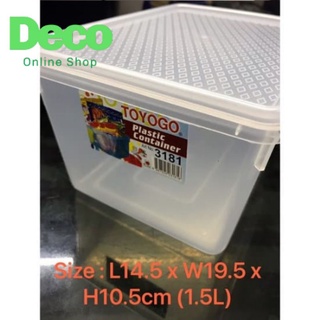 🔥READY STOCK🔥TOYOGO Plastic Container 3181/3182 Storage Box/Transparent ...