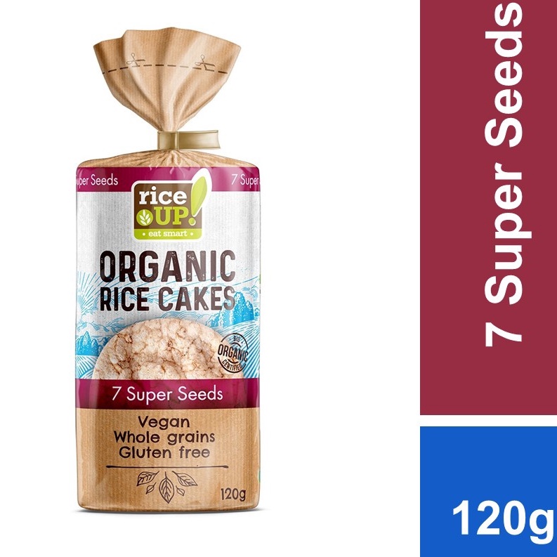 Rice Up Brown Rice Cakes With 7 Super Seeds, 120g | Shopee Malaysia