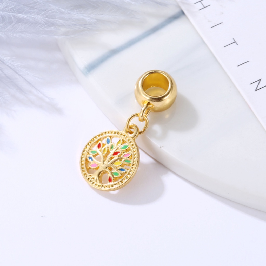 Charm pokok warna warni bertuah lucky tree sesuai gelang rantai ...