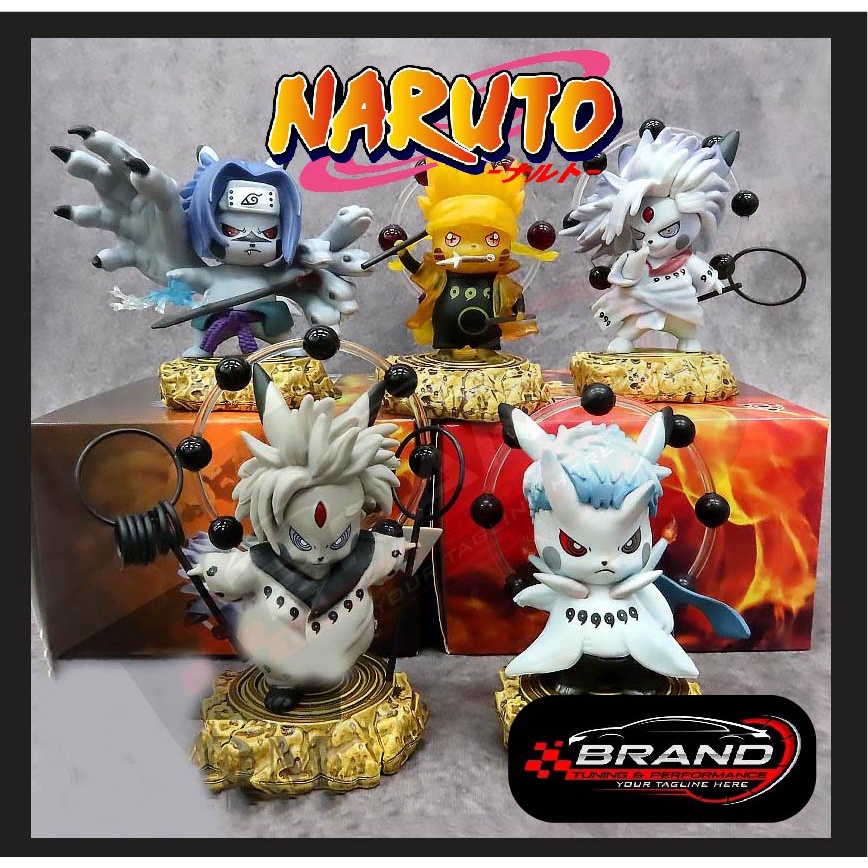 Anime Figures Pokemon Naruto Pikachu Cosplay curse seal Sasuke six ...